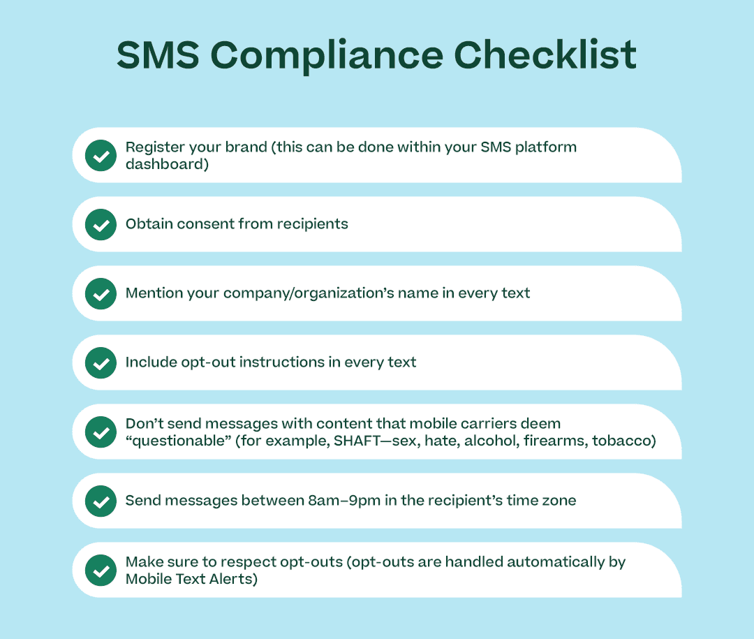 SMS Compliance Checklist: What You Need To Know for 2025