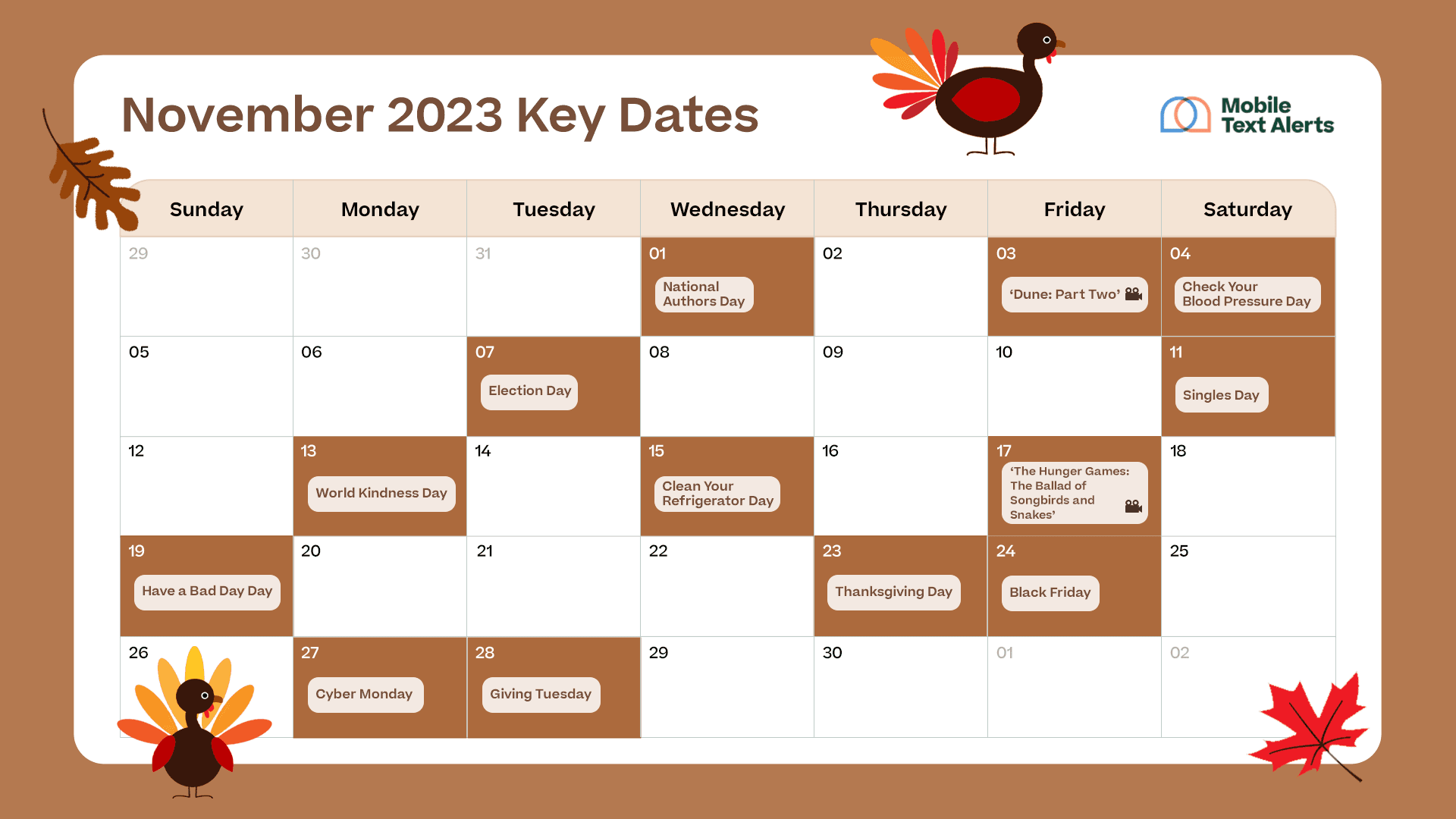 2023 Holiday SMS Marketing Calendar: 45+ Important Dates & Actionable ...
