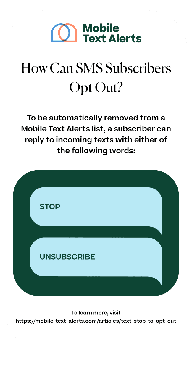 Reply Stop to Opt Out: Examples of Unsubscribing from Texts [2024 ...